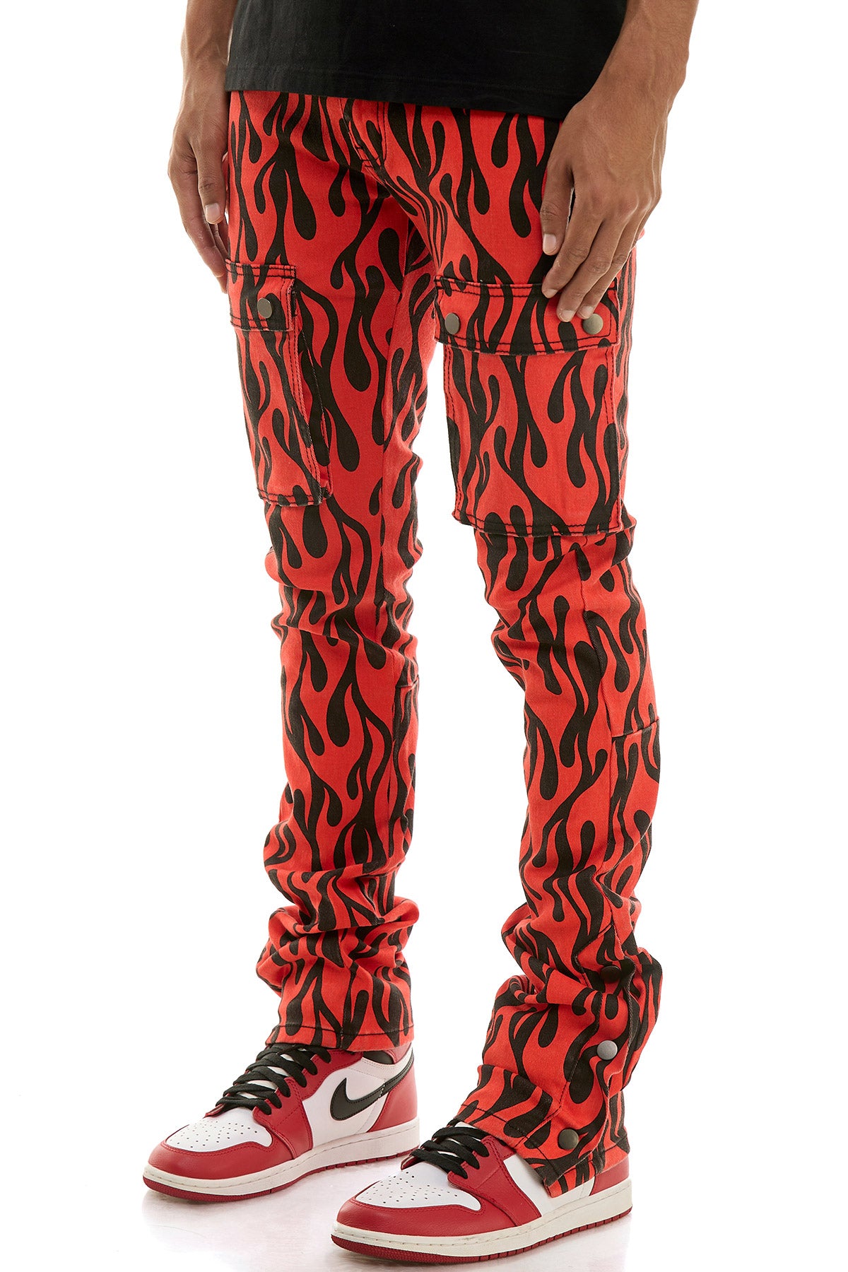 STACKED SNAP PANTS – KDNK