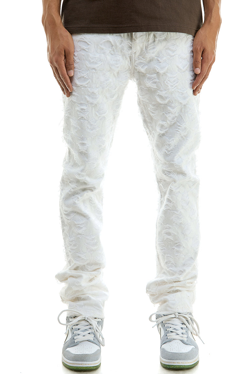 STACKED NET PANTS – KDNK
