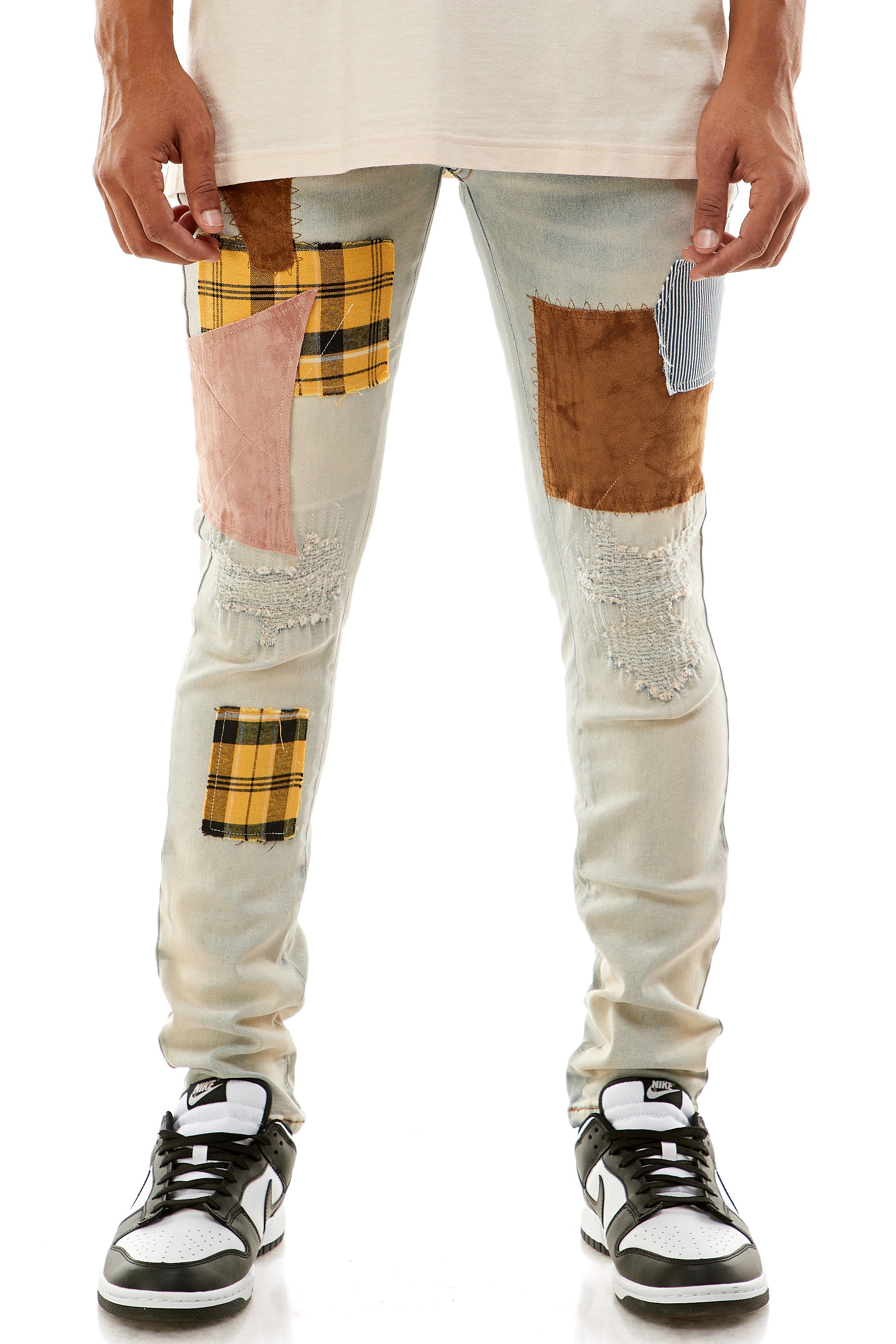 MULTI PATCH WORK JEANS – KDNK